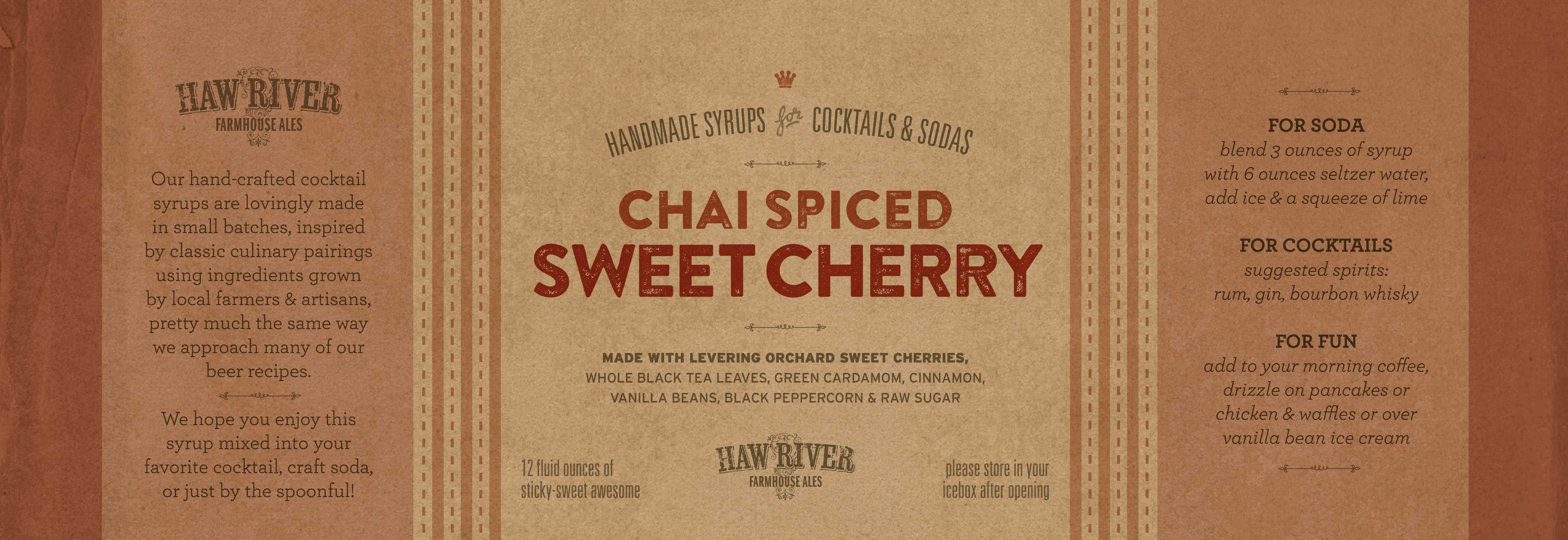 Chai-Spiced Sweet Cherry – Haw River Farmhouse Ales